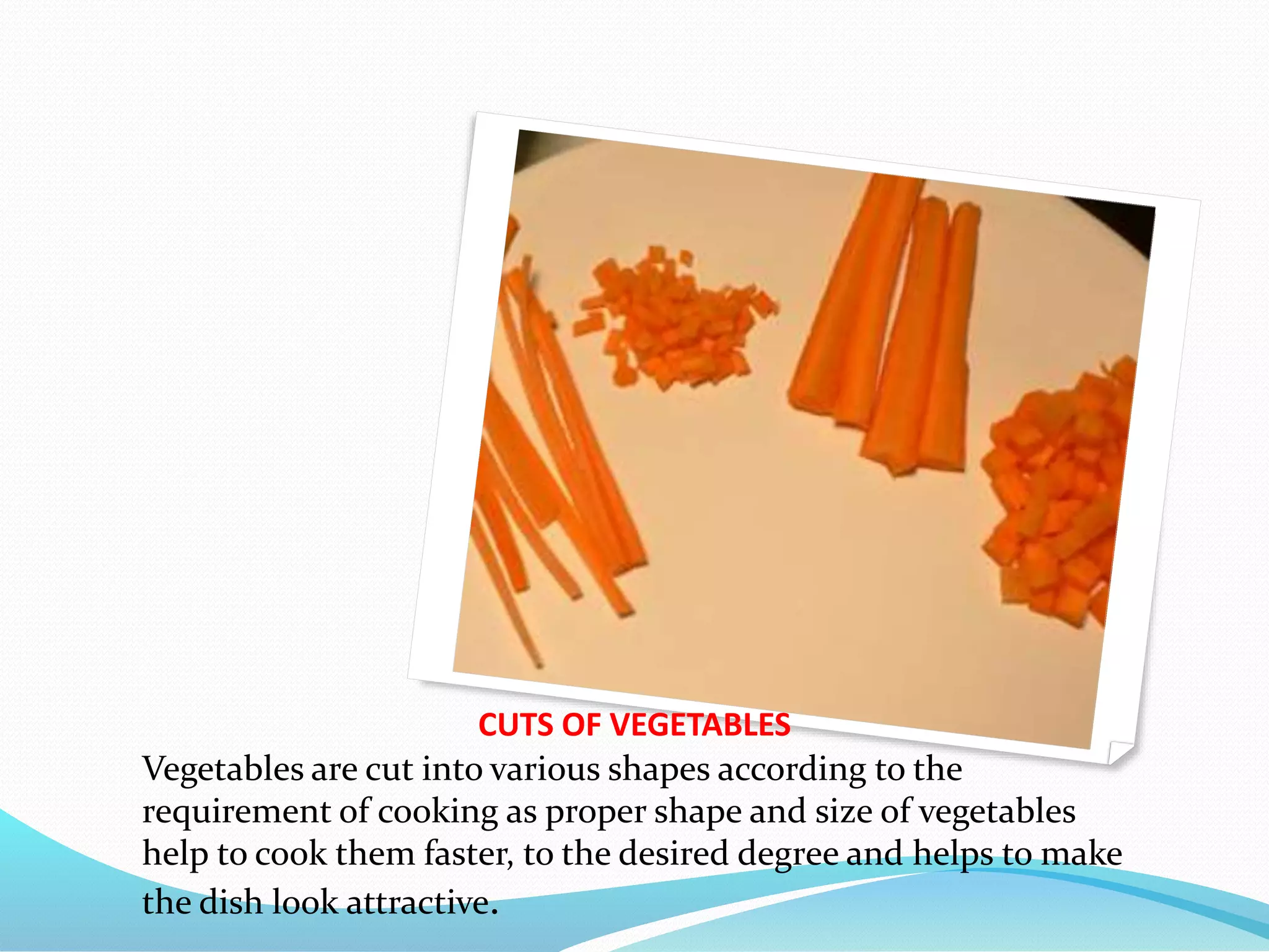 Cuts of vegetables | PPTX