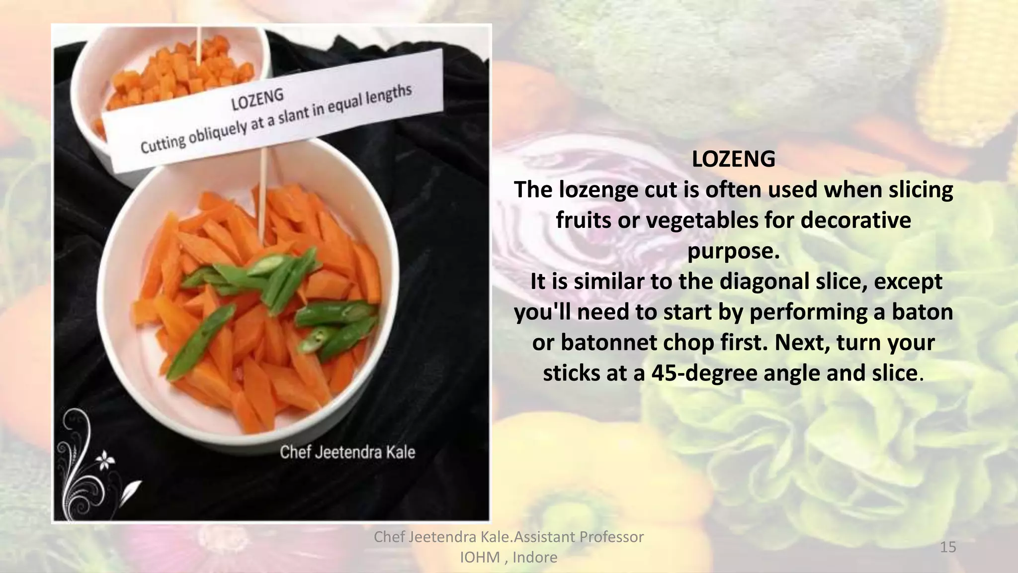 Cuts of vegetables | PPTX