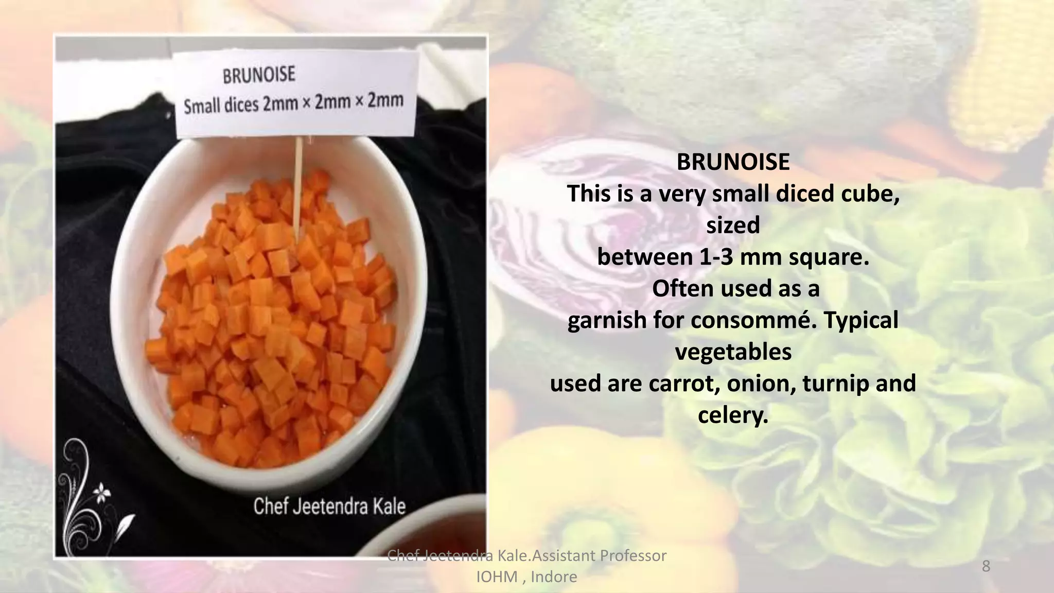 Cuts of vegetables | PPTX