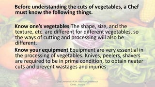 Cuts of vegetables | PPTX
