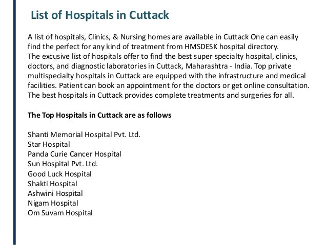 Cuttack Hospitals, Multispeciality Hospital in Cuttack