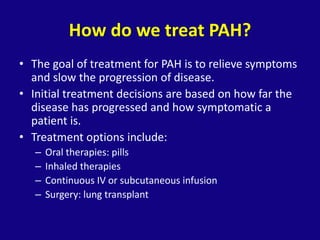 Pulmonary Arterial Hypertension, "The Other High Blood Pressure" | PPTX ...