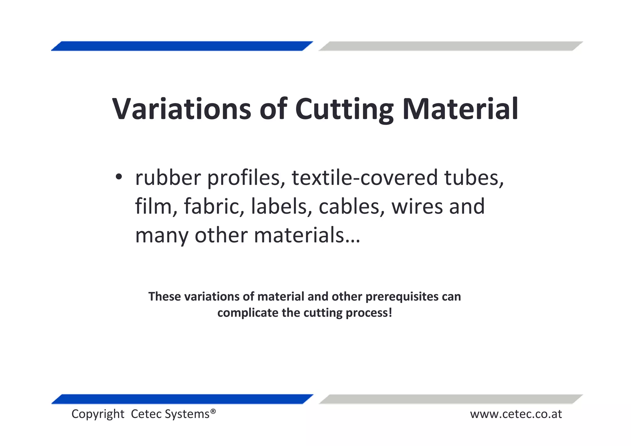 Cutting Technology | PPT