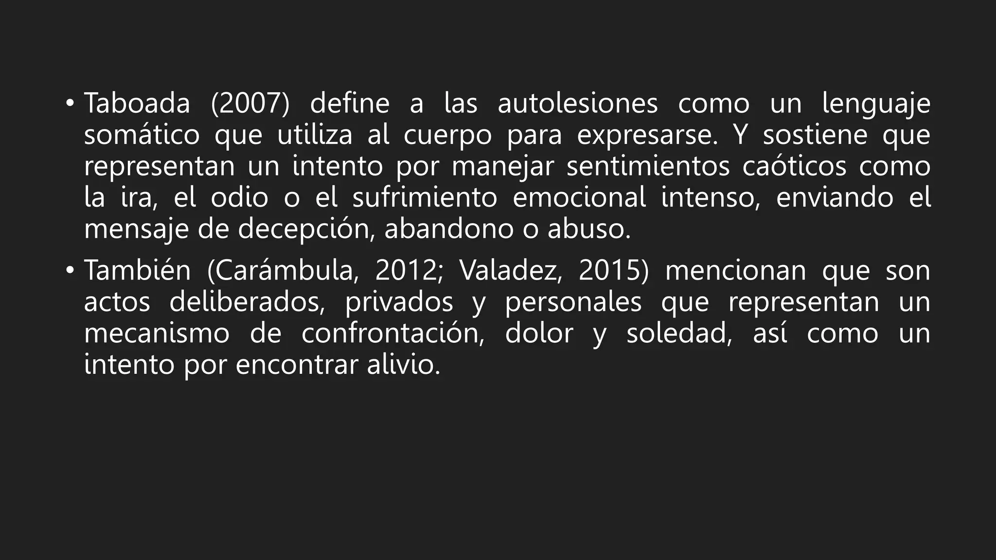 Cutting y las Autolesiones en adolescentes | PPT | Descarga Gratuita