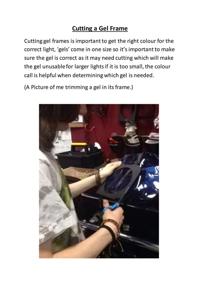 Cutting a gel frame | PDF