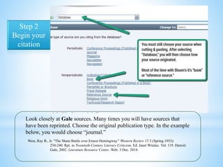 Cutting and pasting your citation | PPTX