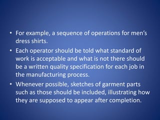 Cutting and sewing quality scenario of ready made garments | PPTX