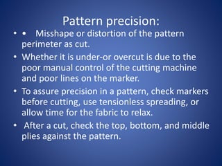 Cutting and sewing quality scenario of ready made garments | PPTX