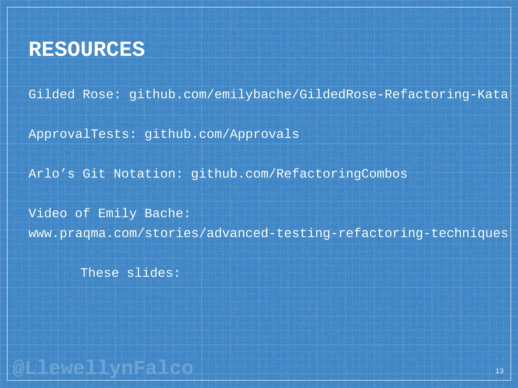 Cutting Code Quickly - LLEWELLYN FALCO | PPT