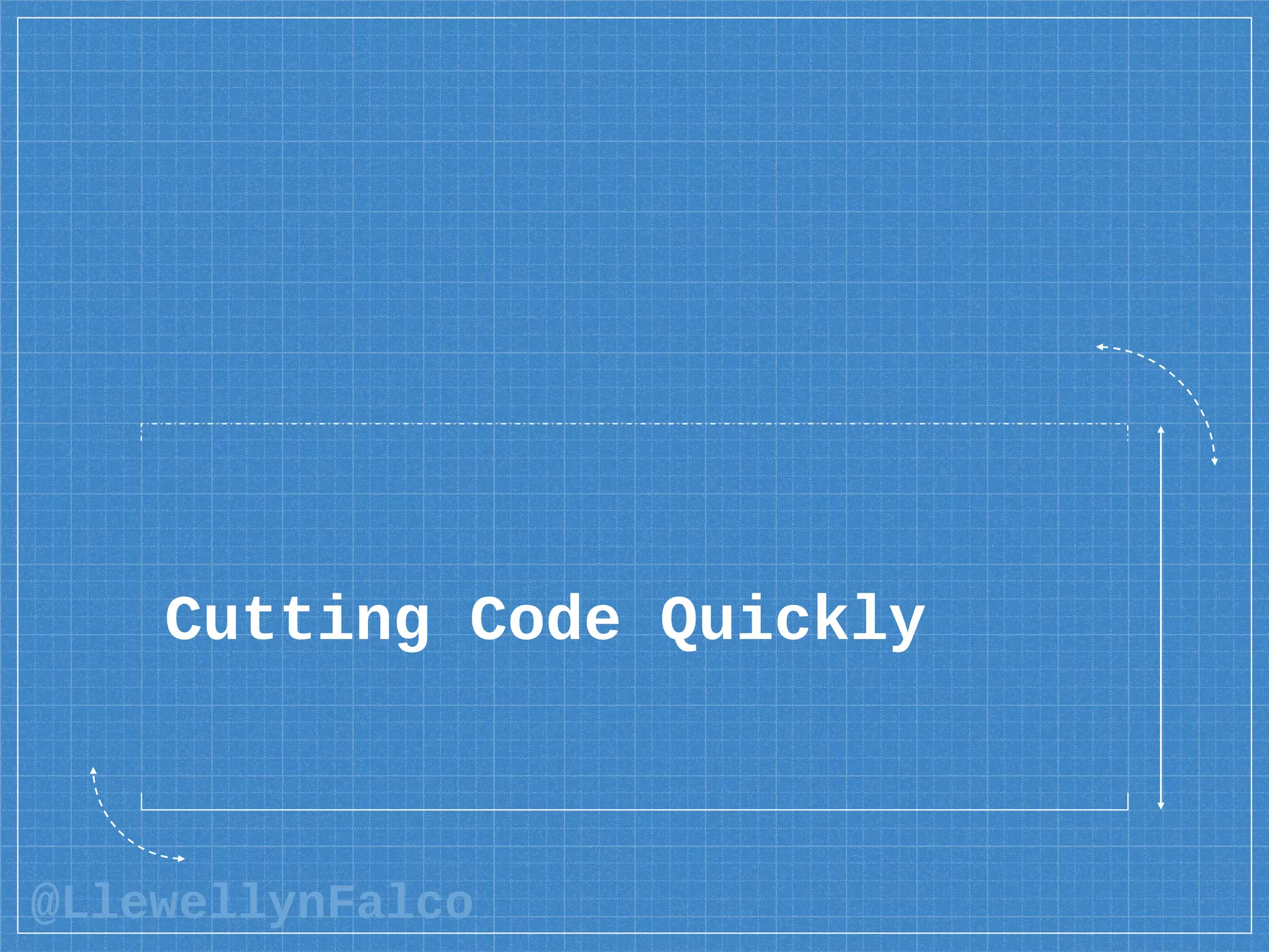 Cutting Code Quickly - LLEWELLYN FALCO | PPT