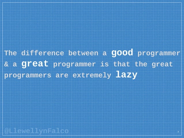 Cutting Code Quickly - LLEWELLYN FALCO | PPT