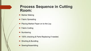 Cutting department | PPTX