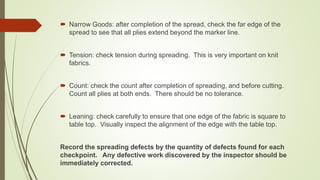 Cutting department | PPTX