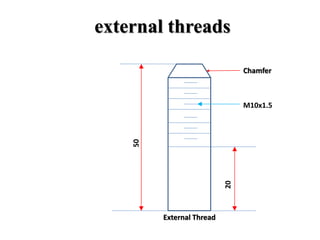 Cutting external threads | PPTX