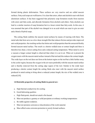 Cutting fluid for machining | PDF