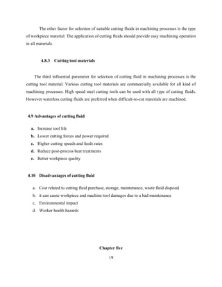 Cutting fluid for machining | PDF
