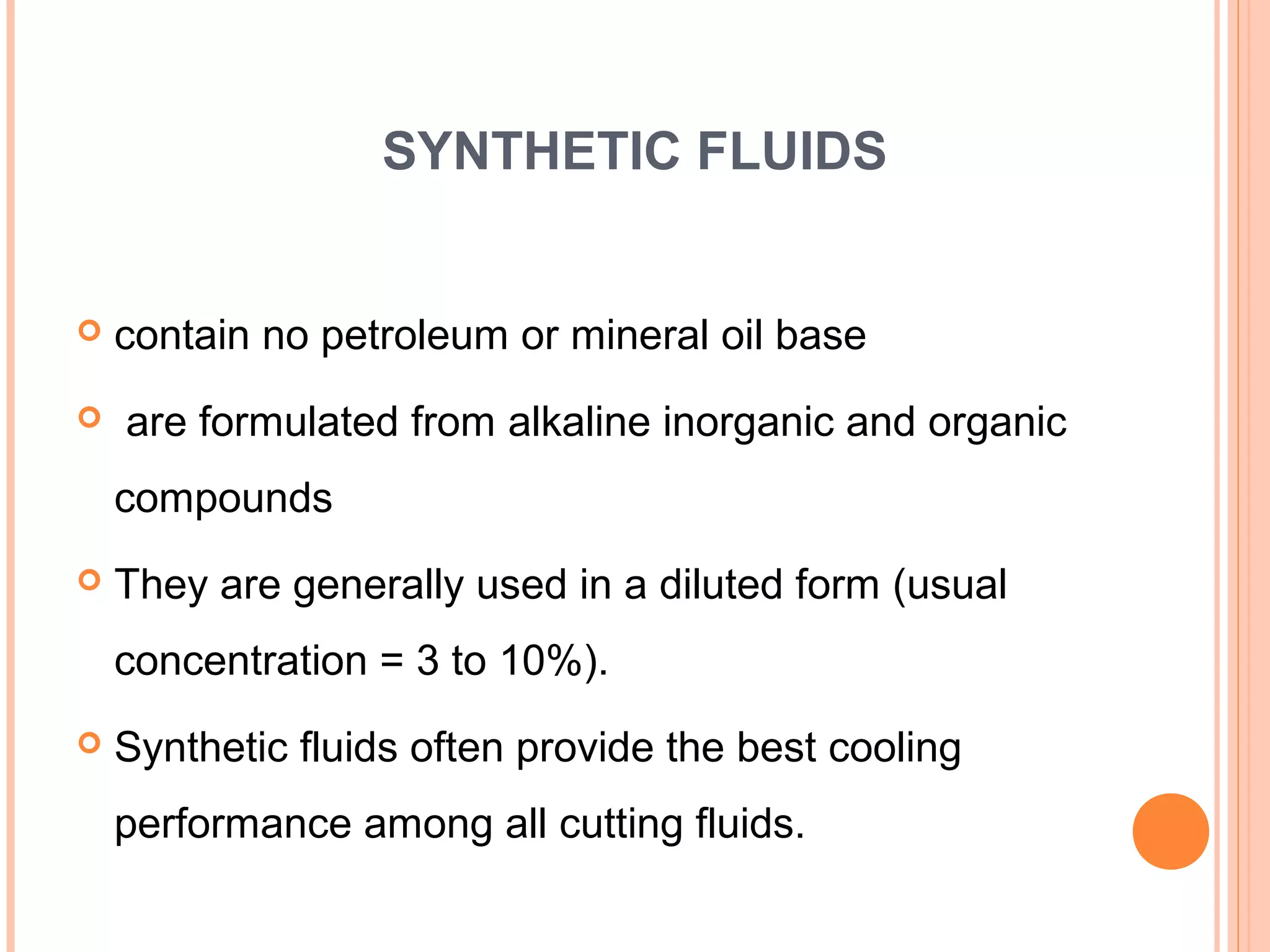 Cutting fluids,Uses,Effects over humans | PPT