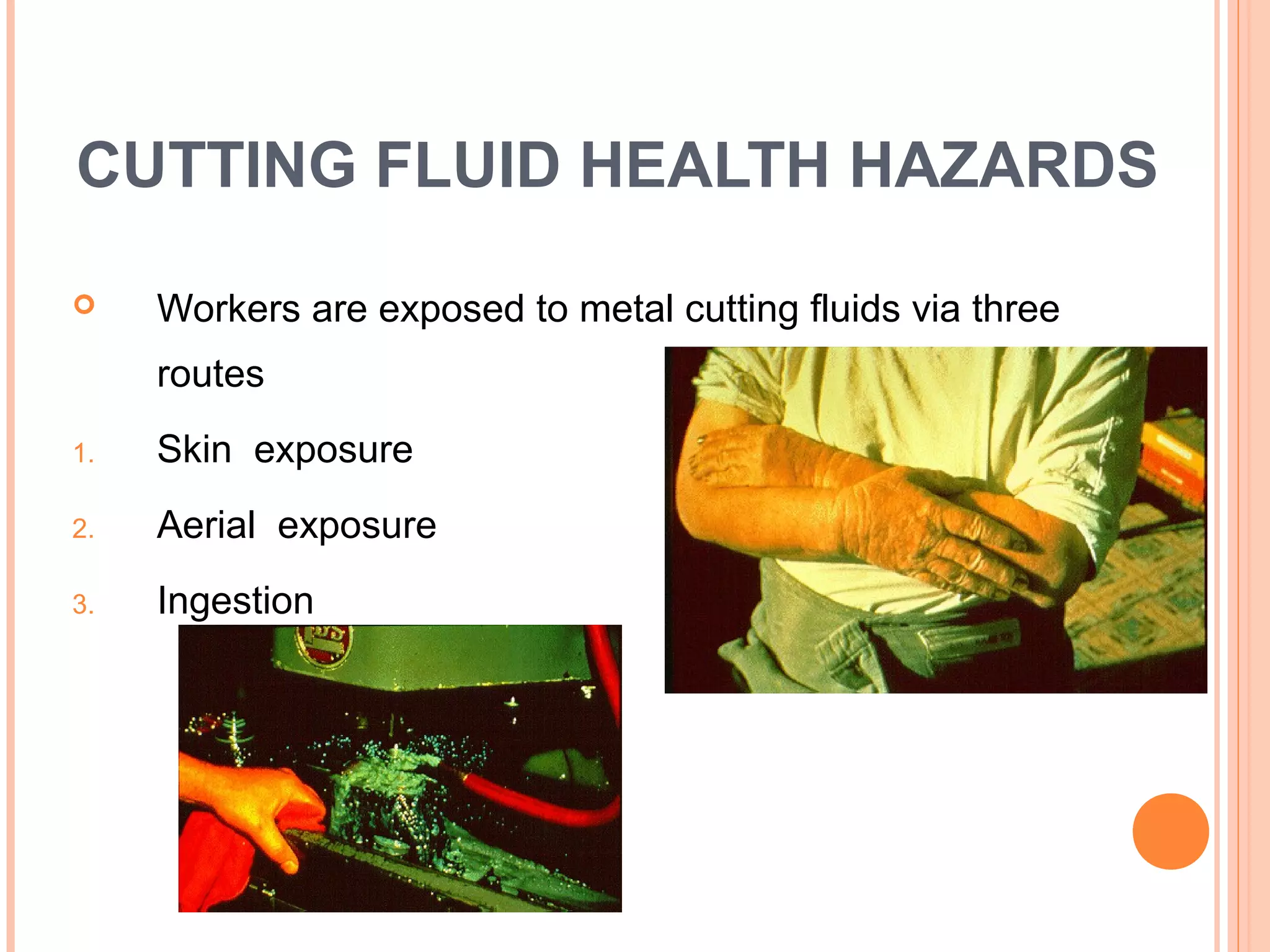 Cutting fluids,Uses,Effects over humans | PPT