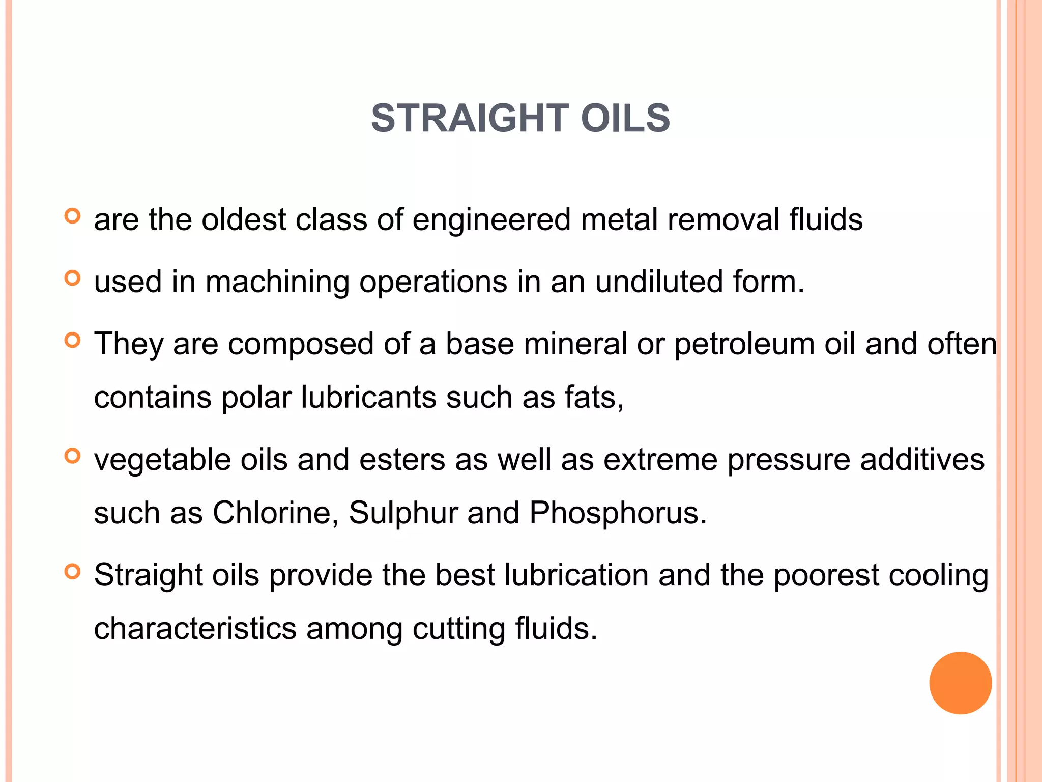 Cutting fluids,Uses,Effects over humans | PPT