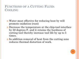 Cutting fluids presentation about cutting | PDF