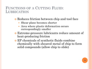 Cutting fluids presentation about cutting | PDF
