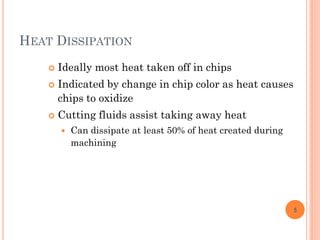 Cutting fluids presentation about cutting | PDF