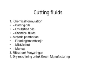 Cutting fluids | PDF
