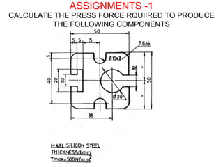 Press tool Design cutting force calculation FORCE.ppt