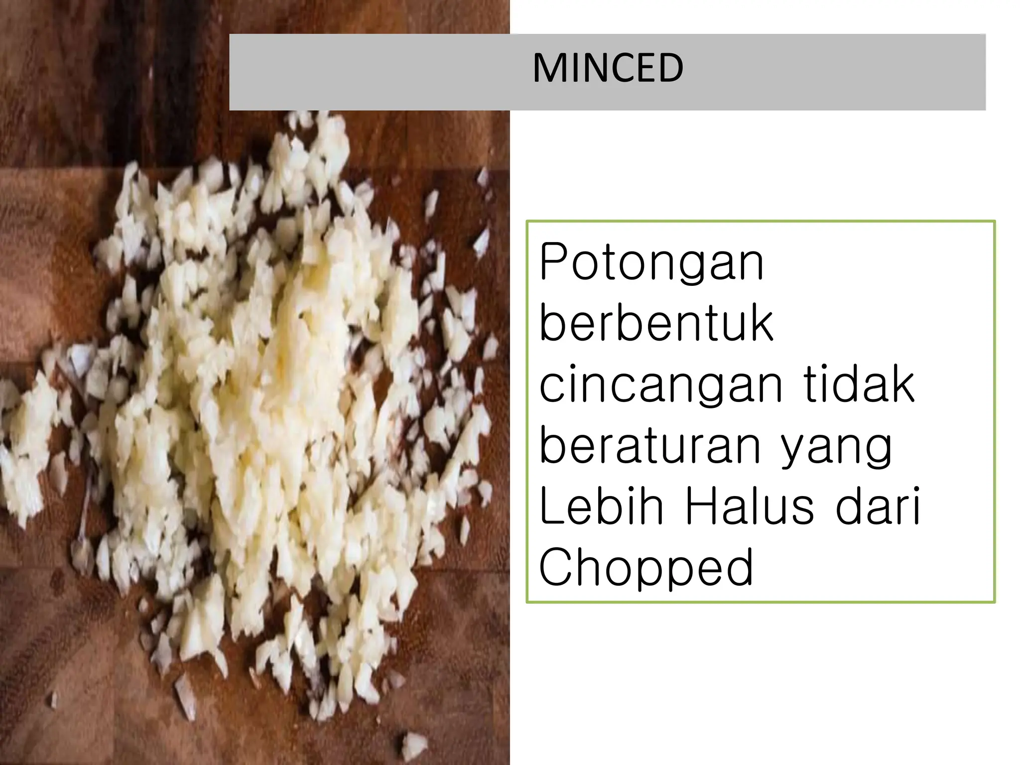 Cutting Method (teknik potongan sayuran ) | PPTX