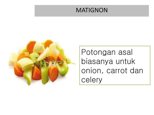 Cutting Method (teknik potongan sayuran ) | PPTX
