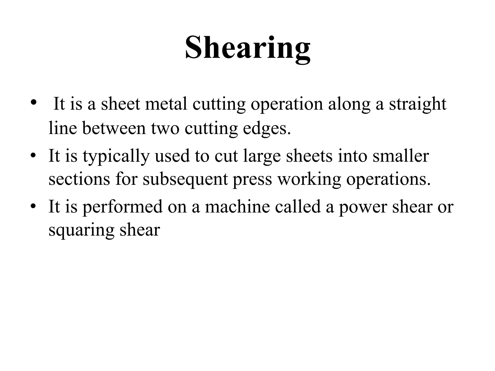 Cutting operations | PPTX