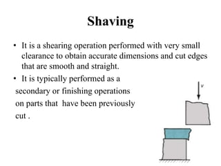 Cutting operations | PPTX