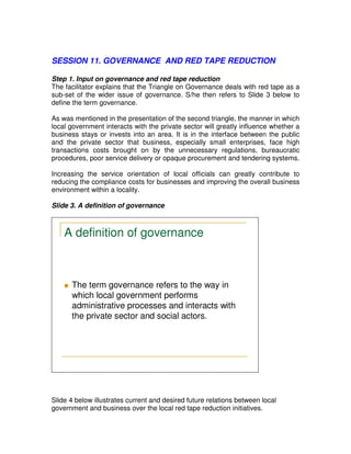 Cutting Red Tape To Improve the Business Environment | PDF