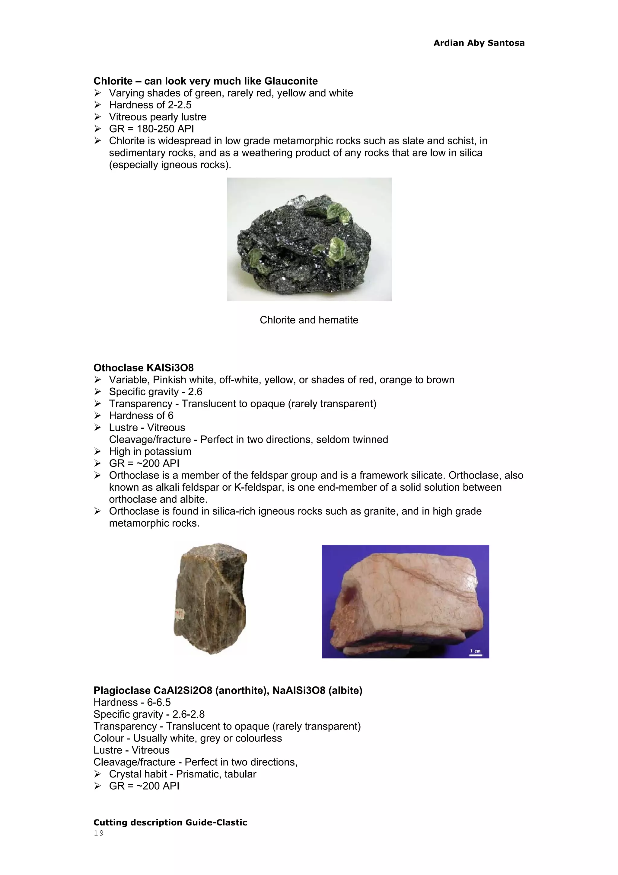 Cuttings descriptions-clastic | PDF