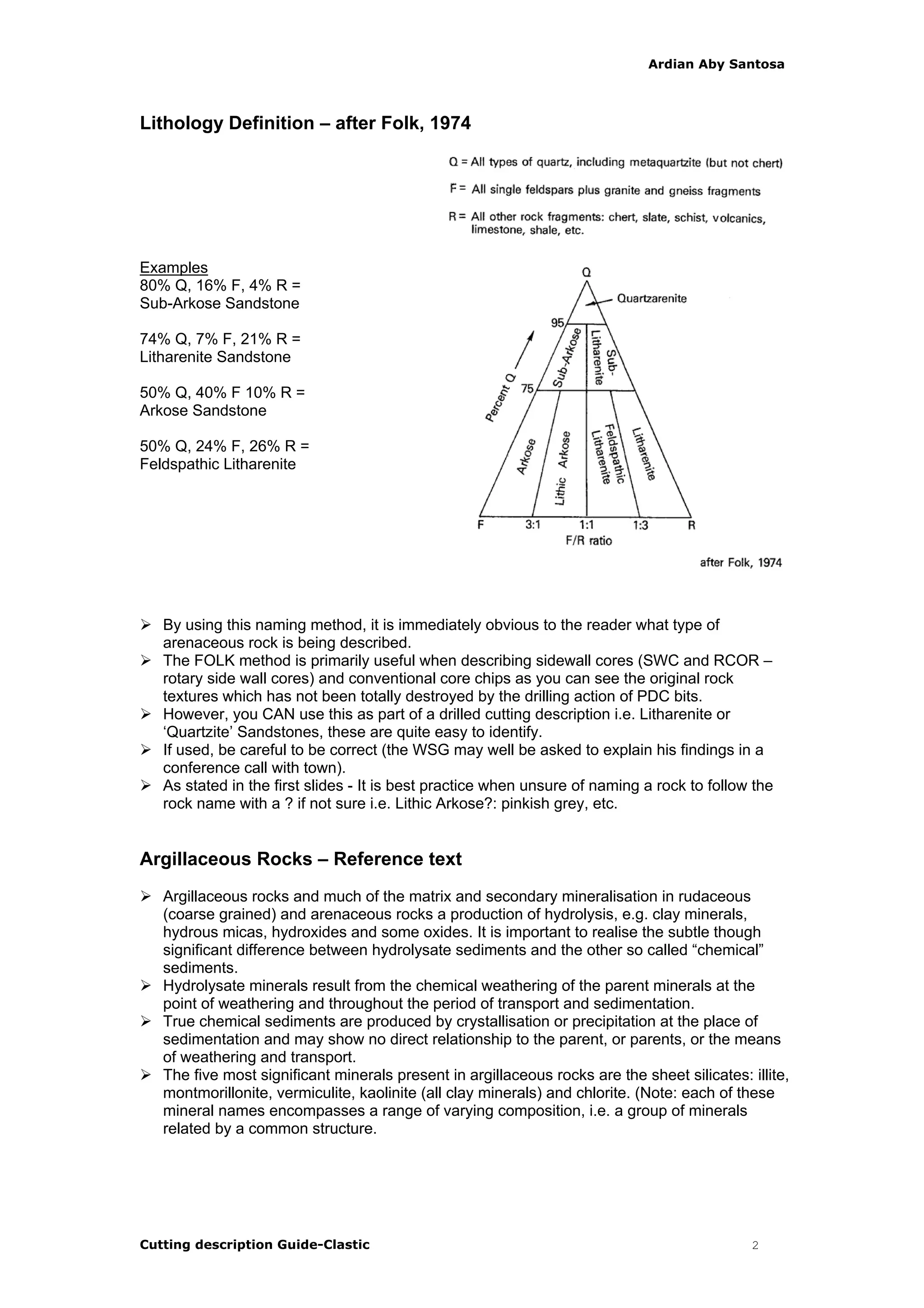 Cuttings descriptions-clastic | PDF
