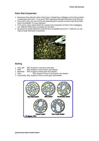 Cuttings descriptions-clastic | PDF