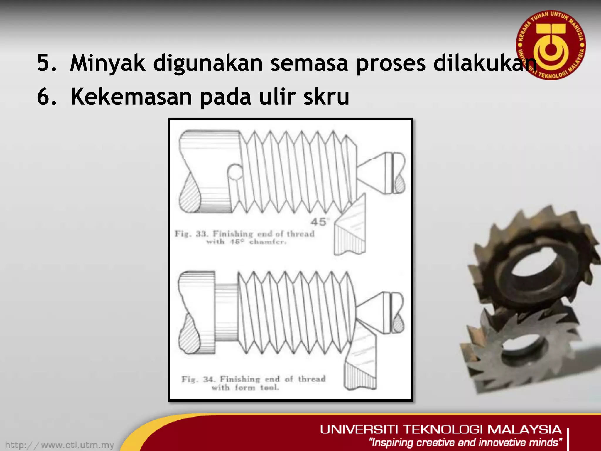 Cutting screw threads | PPT