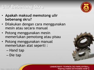Cutting screw threads | PPTX