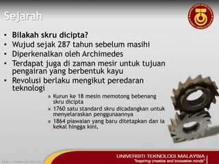 Cutting screw threads | PPT