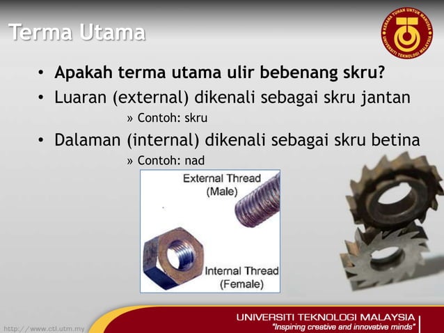 Cutting screw threads | PPT
