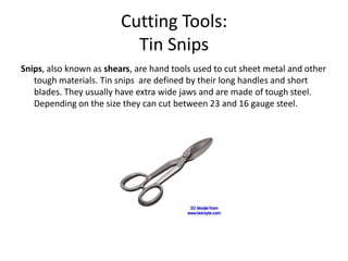 Cutting, smoothing, planning, shaping | PPTX