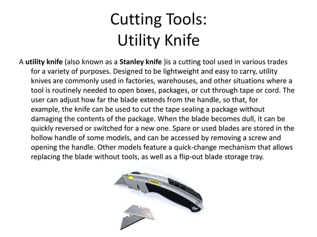Cutting, smoothing, planning, shaping | PPTX