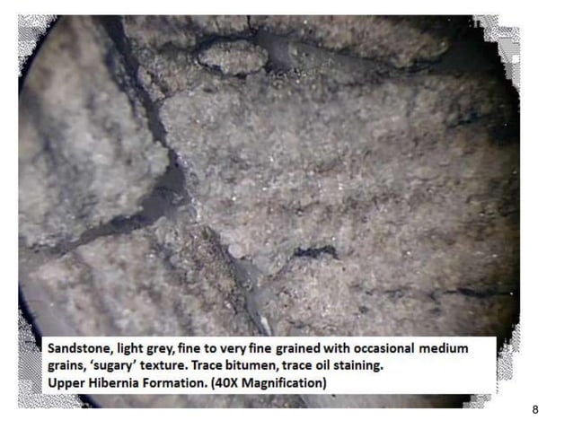 Rock Cuttings from the Hibernia Field | PPT