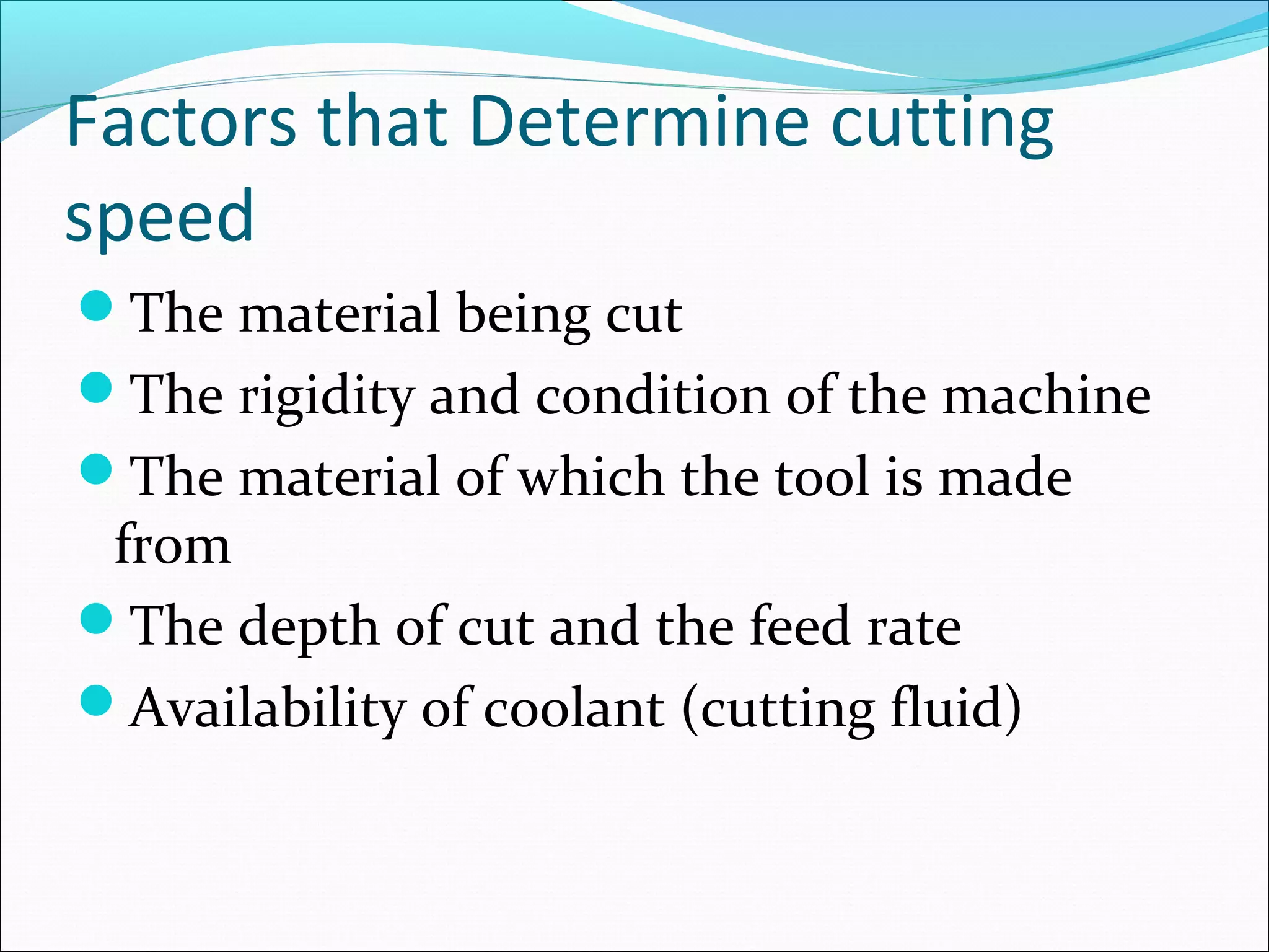 Cutting speed for turning | PPT