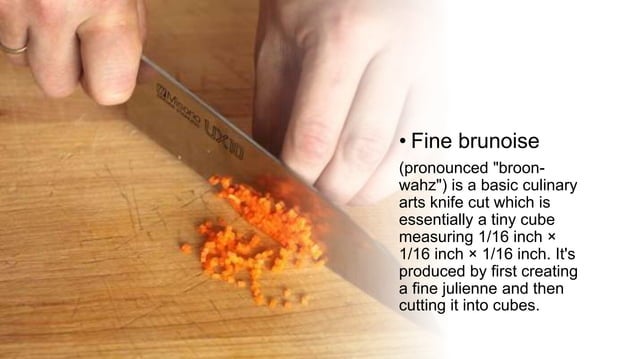 cutting techniques.pptx | Cooking | Food & Drink