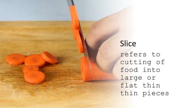 cutting techniques.pptx | Cooking | Food & Drink