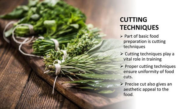 cutting techniques.pptx | Cooking | Food & Drink