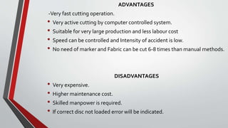 Cutting technology in garment industry | PPTX