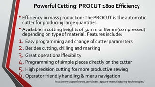 Cutting technology in garment industry | PPTX