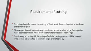Cutting technology in garment industry | PPTX
